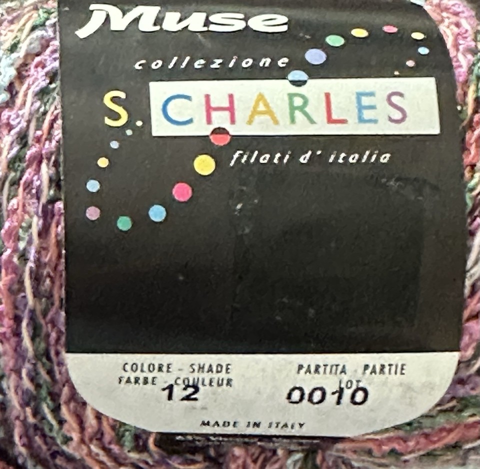 S Charles *Muse* Yarn Color #12 Viscose/Cotton/Poly Blend 50g *Italy | eBay