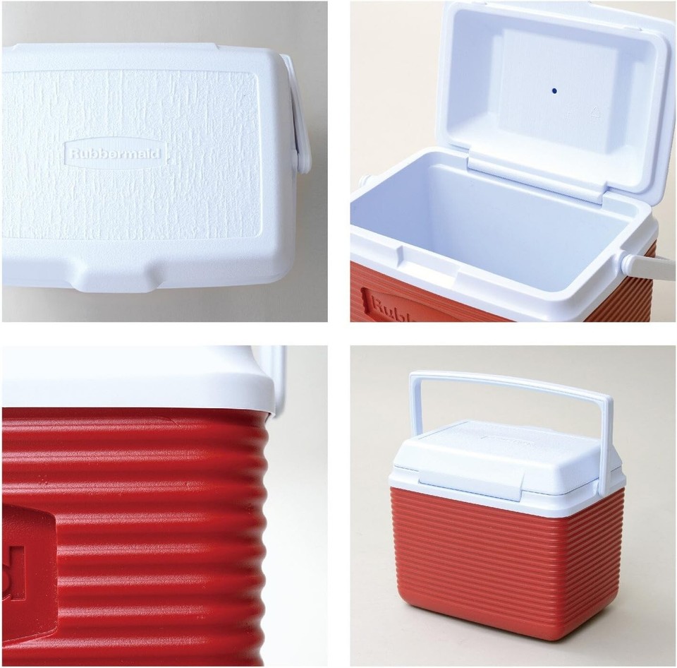 Rubbermaid 10 Qt Ice Chest Cooler Esky 9.5L Portable Lunch Box Chiller ...