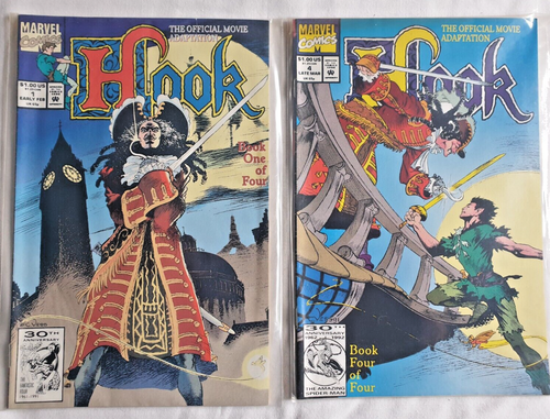 Hook #1 and #4, Official Movie Adaptation, Marvel Comics | eBay UK