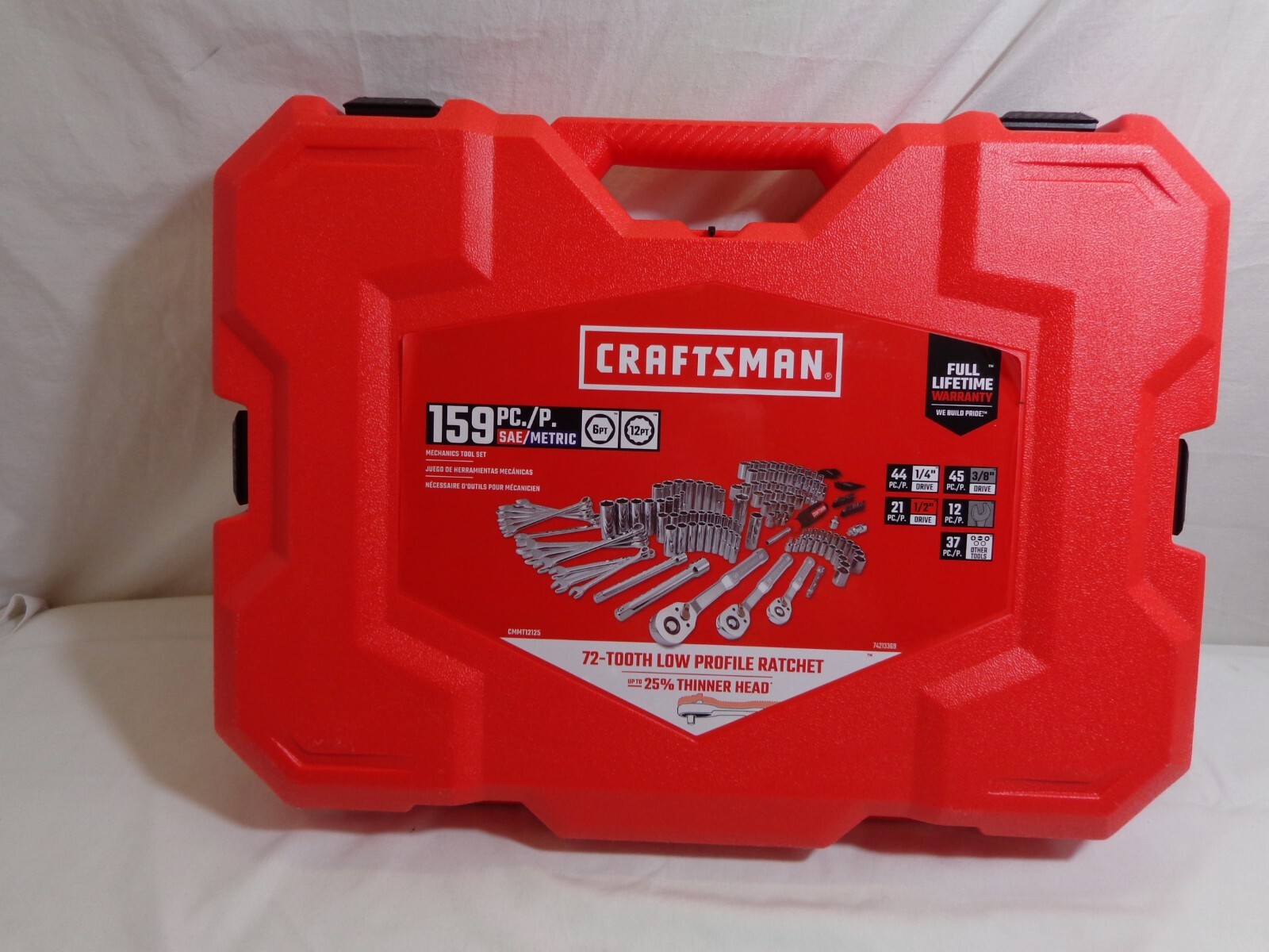 CRAFTSMAN 159PC SAE/METRIC MECHANIC'S TOOL SET (1/4, 1/2, 3/8 DRIVE) # CMMT12125 | eBay
