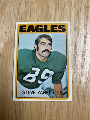 1972 Topps Football Steve Zabel Eagles Card #21 | eBay