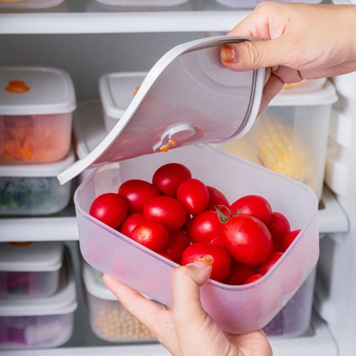 3 Pcs Crisper Set Child Fridge Organizers Microwavable Containers | eBay