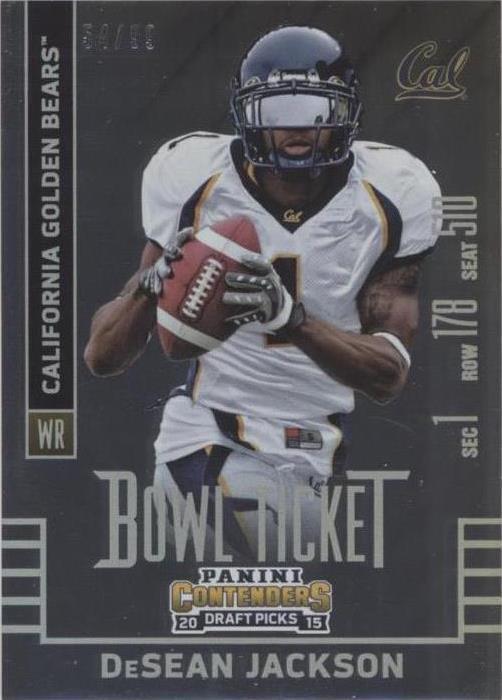 2015 Panini Contenders Draft Picks - DeSean Jackson #33 Bowl Ticket /99 ...