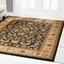 TRADITIONAL BLACK BEIGE GREEN FLORAL Persien AREA RUG ORIENTAL BORDERED ...