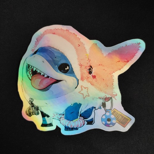 Jeff The Land Shark Incognito Dolphin Foil Sticker | eBay