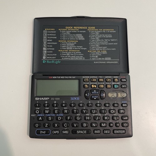 Sharp ZQ-1300 Electronic Organizer | eBay Australia