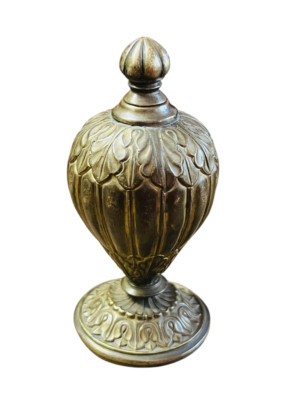 1900's Old Vintage Antique Brass Engraved Unique Shape Gun Powder ...