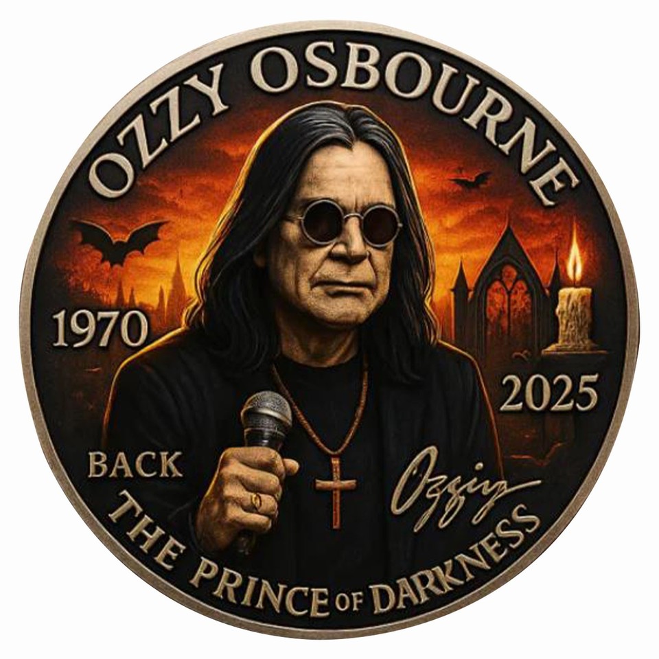Ozzy Osbourne Farewell Commemorative Coin - Rock Legend Tribute ...