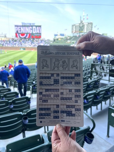 Chicago Cubs 2026 Official Magnet Schedule SGA 3/26/26 Stadium Giveaway ...