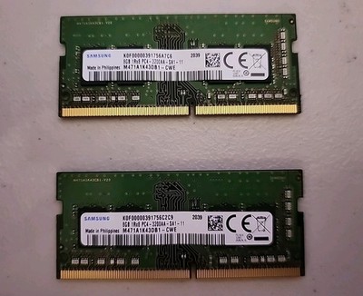 Samsung 16GB (2 x 8GB modules) PC4-3200 SODIMM Memory (M471A1K43DB1CWE ...
