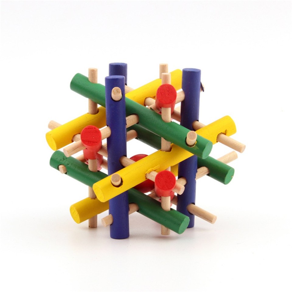 Wooden Toy Ball Bird Colorful Tearing Chewing Hanging Parrot Toys | eBay