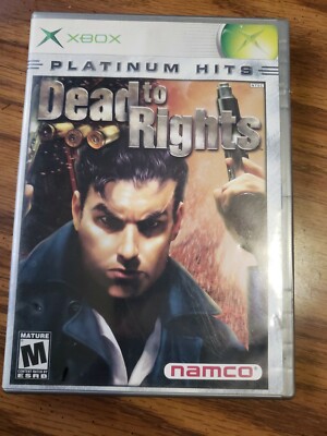XBOX - DEAD TO RIGHTS - platinum hits ver. Original Xbox - *Clean Disc ...