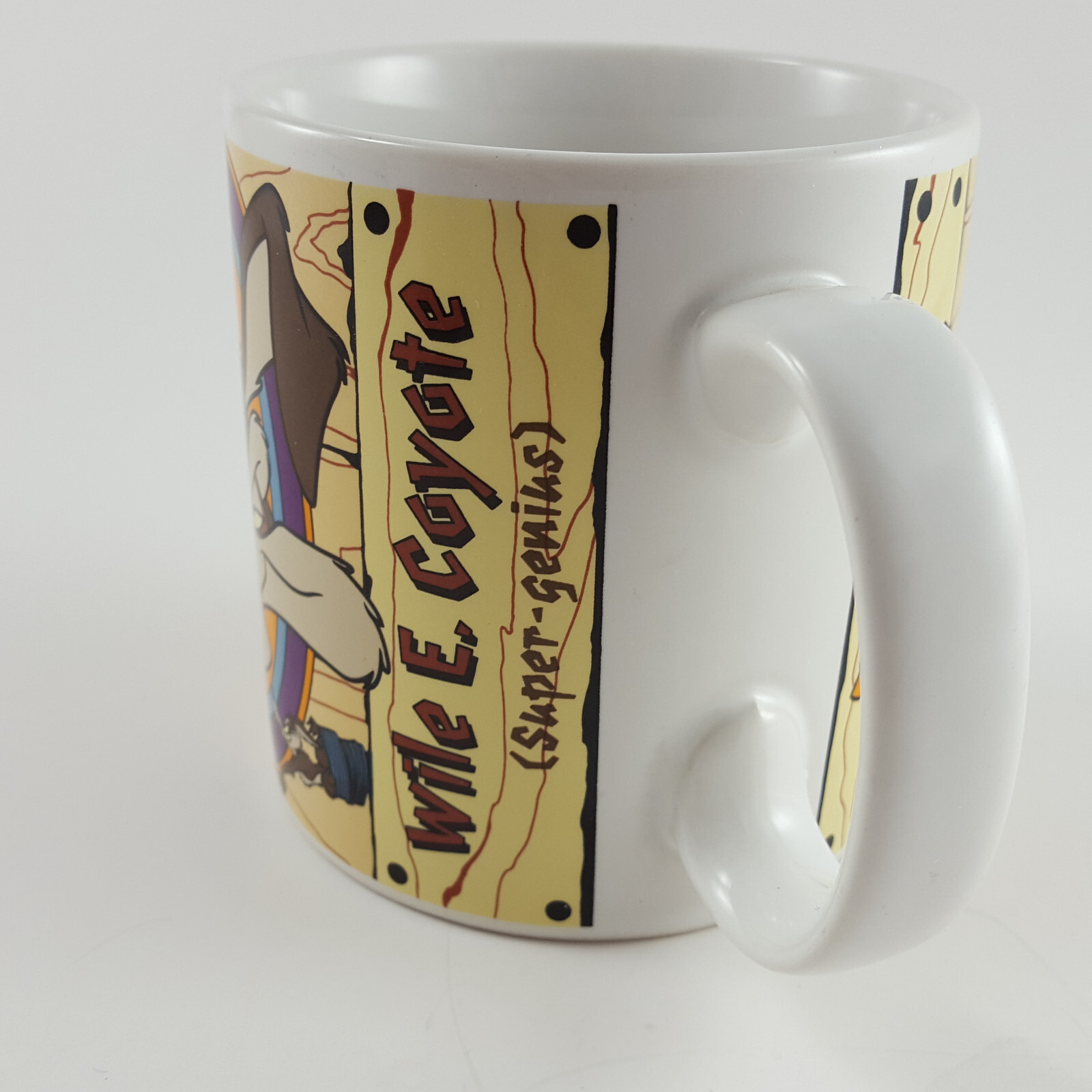 Vintage 1995 Wile E. Coyote Classic Genius Mug Warner Bros Looney Tunes ...