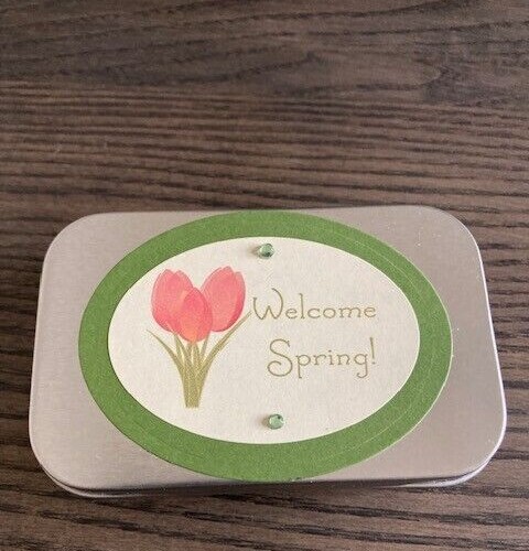 Push Pins, set of 6, Spring Themed in Hinged Decorative Tin | eBay