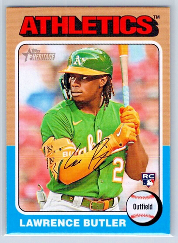 2024 Topps Heritage Baseball - Lawrence Butler - Oakland Athletics - RC ...