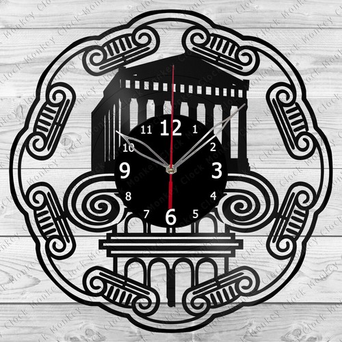 Vinyl Clock Athens Vinyl Record Wall Clock Home Art Decor Handmade 5106 ...