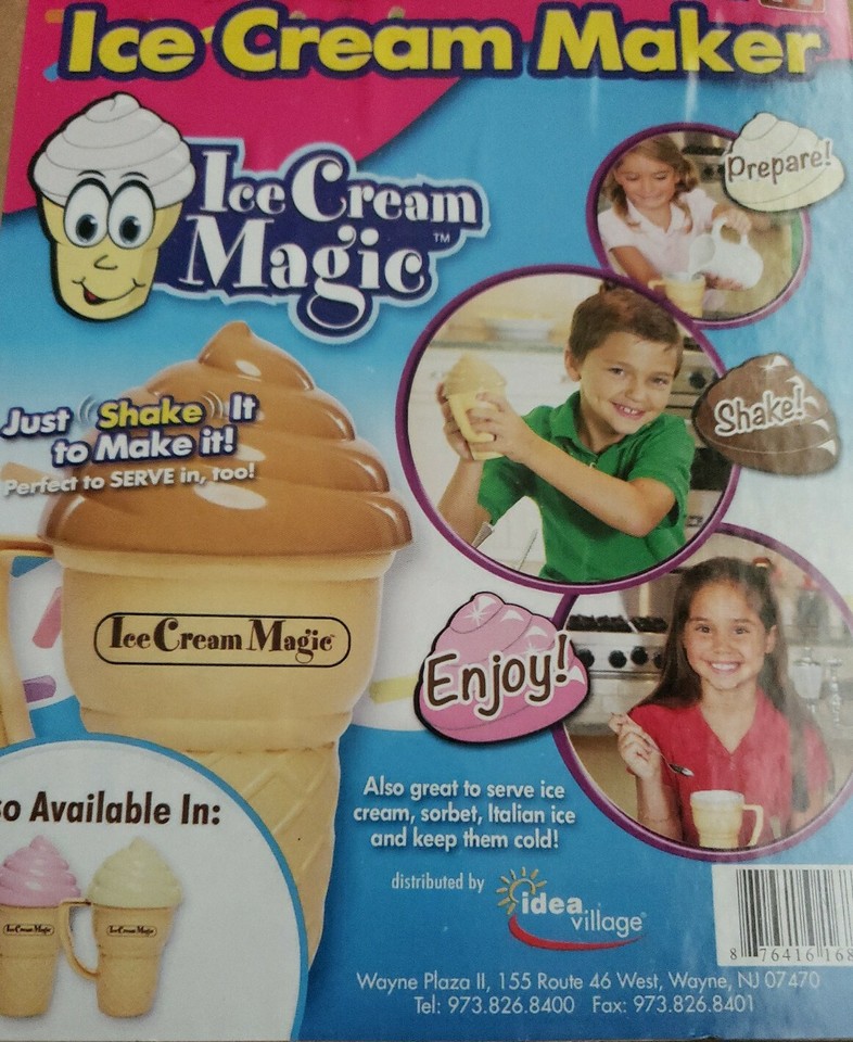 2pk Ice Cream Magic Personal Ice Cream Maker As Seen On TV | eBay