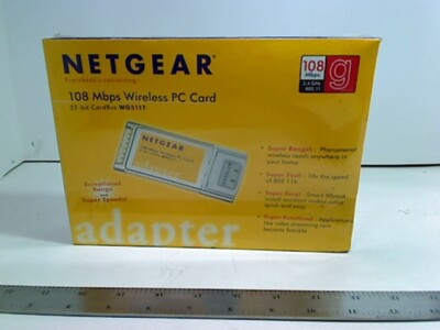 NETGEAR WG511TNA 108 MBPS WIRELESS PC CARD | eBay