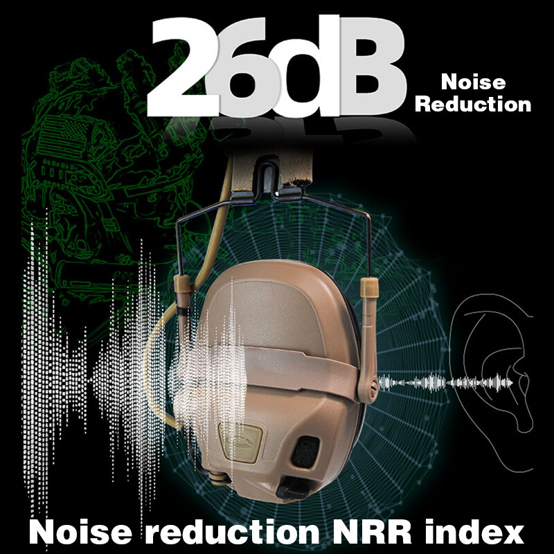 FMA FCS AMP Tactical Headset Communication Noise Reduction V60 PTT ...