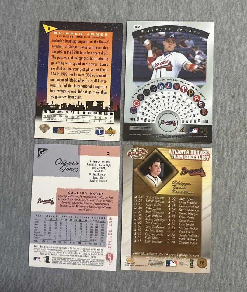 1994 Upper Deck Fun Pack #5 Chipper Jones RC ++++ | eBay