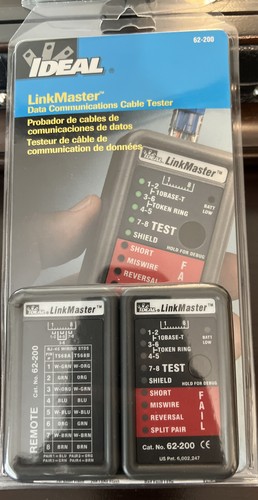 Ideal Linkmaster 62-200 Cable Tester 783250622009| eBay