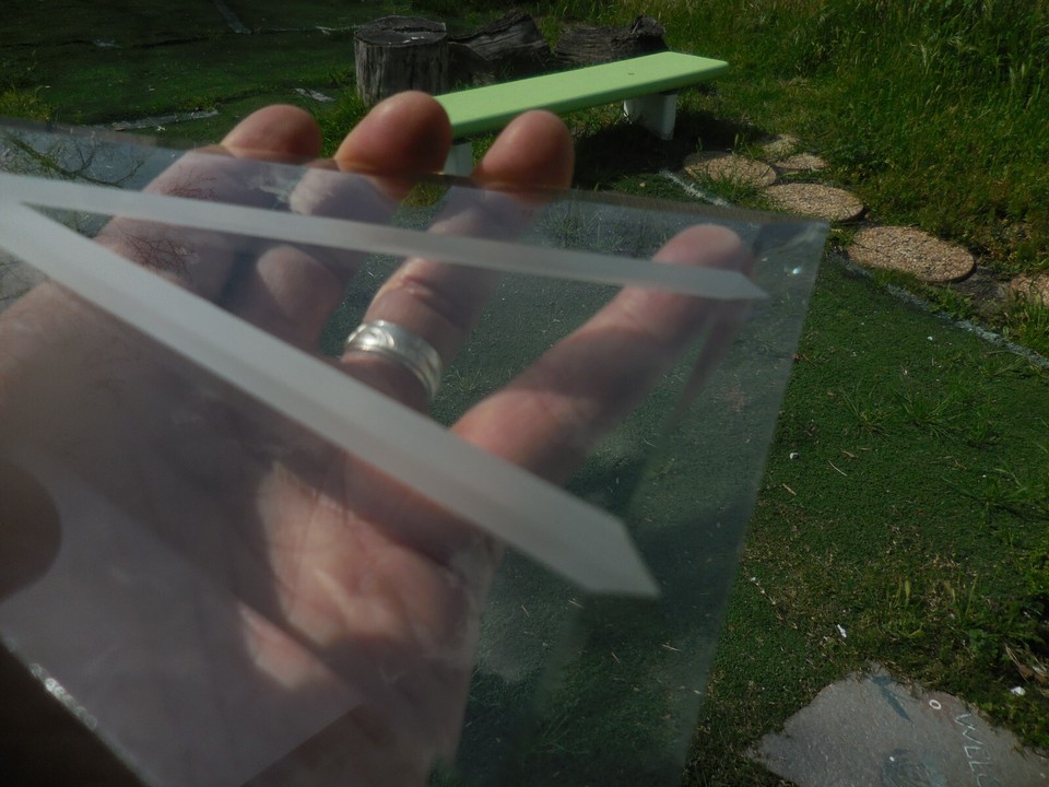 Thick Rectangular Slab Stained Glass Beveled and Grooved for Crafting ...