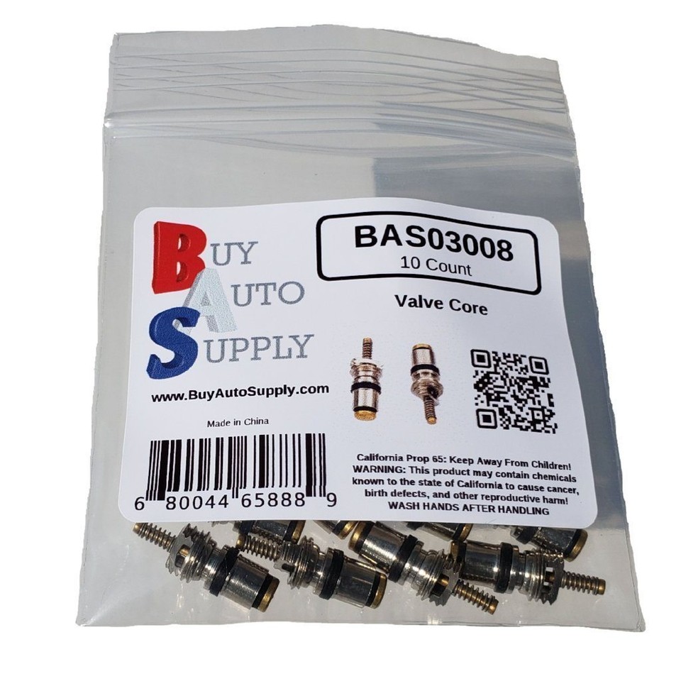 (10 Count) A/C Schrader Valve Core Fits Ford GM Volvo MT0301 6849305 ...