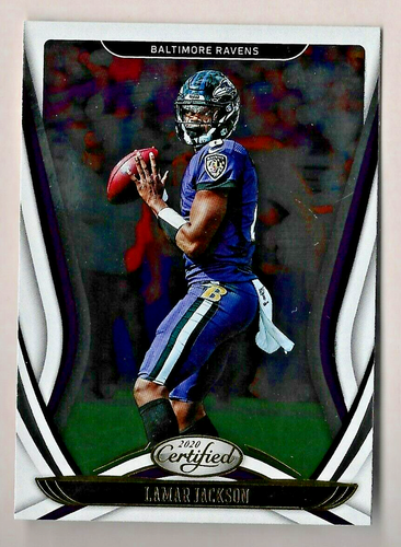 LAMAR JACKSON 2020 PANINI CERTIFIED INSERT CARD #77 RAVENS | eBay
