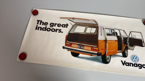 Extremely Rare Vintage Volkswagen Vanagon Poster Ad VW The Great ...