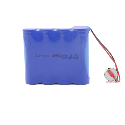 3.7V 4P1S Li-Ion Battery Pack 8800mAh Large Capacity LED Light JST2 ...