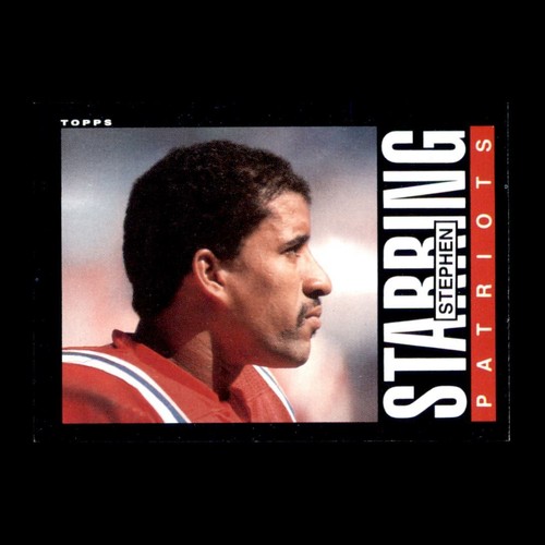 Stephen Starring 1985 Topps Rookie New England Patriots #332 Set Break ...