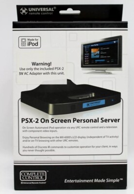 Universal Remote PSX-2 On Screen Personal Server Made for Apple iPod ...
