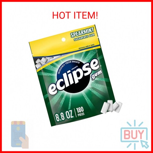 ECLIPSE Spearmint Sugarfree Chewing Gum, 180 piece bag | eBay