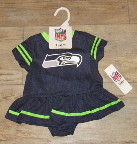 Seattle Seahawks NFL Baby Toddler Cheerleader Dress 2 Piece Set size 6 ...