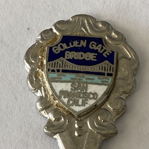 Vintage Souvenir Spoon US Collectible Golden Gate Bridge San Francisco ...