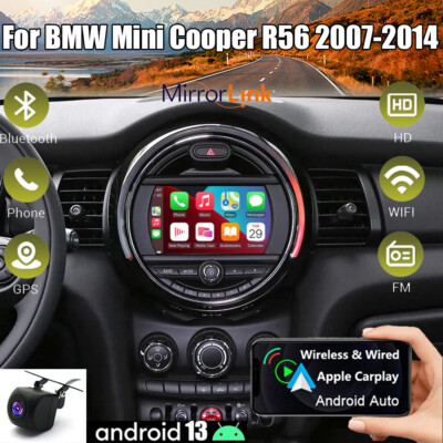 For 2007-2014 BMW Mini Cooper R56 Android 13 Apple Carplay GPS Car ...