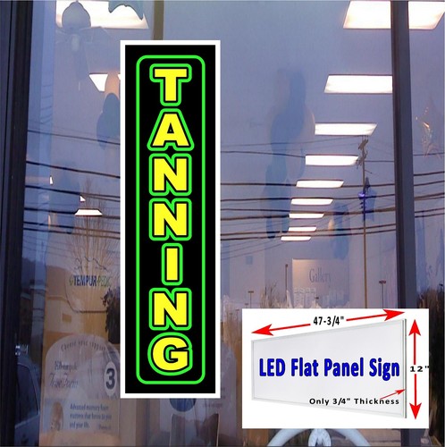 TANNING LED light box Window Sign 48"x 12" | eBay