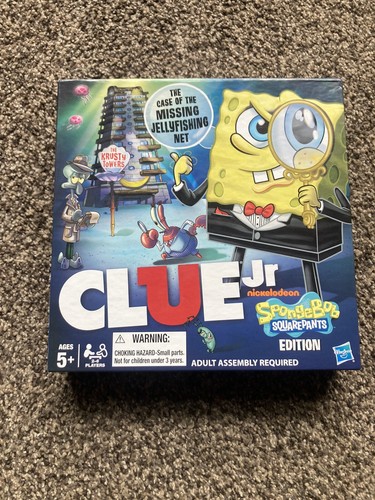 Hasbro Nickelodeon Clue Jr. SpongeBob SquarePants Edition Game | eBay
