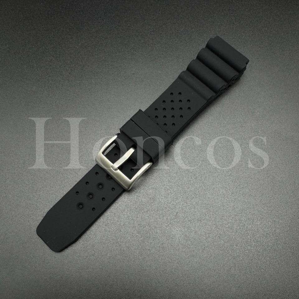 20 22 MM Soft Silicone Strap Black Rubber Watch Band Fits for Fossil ...