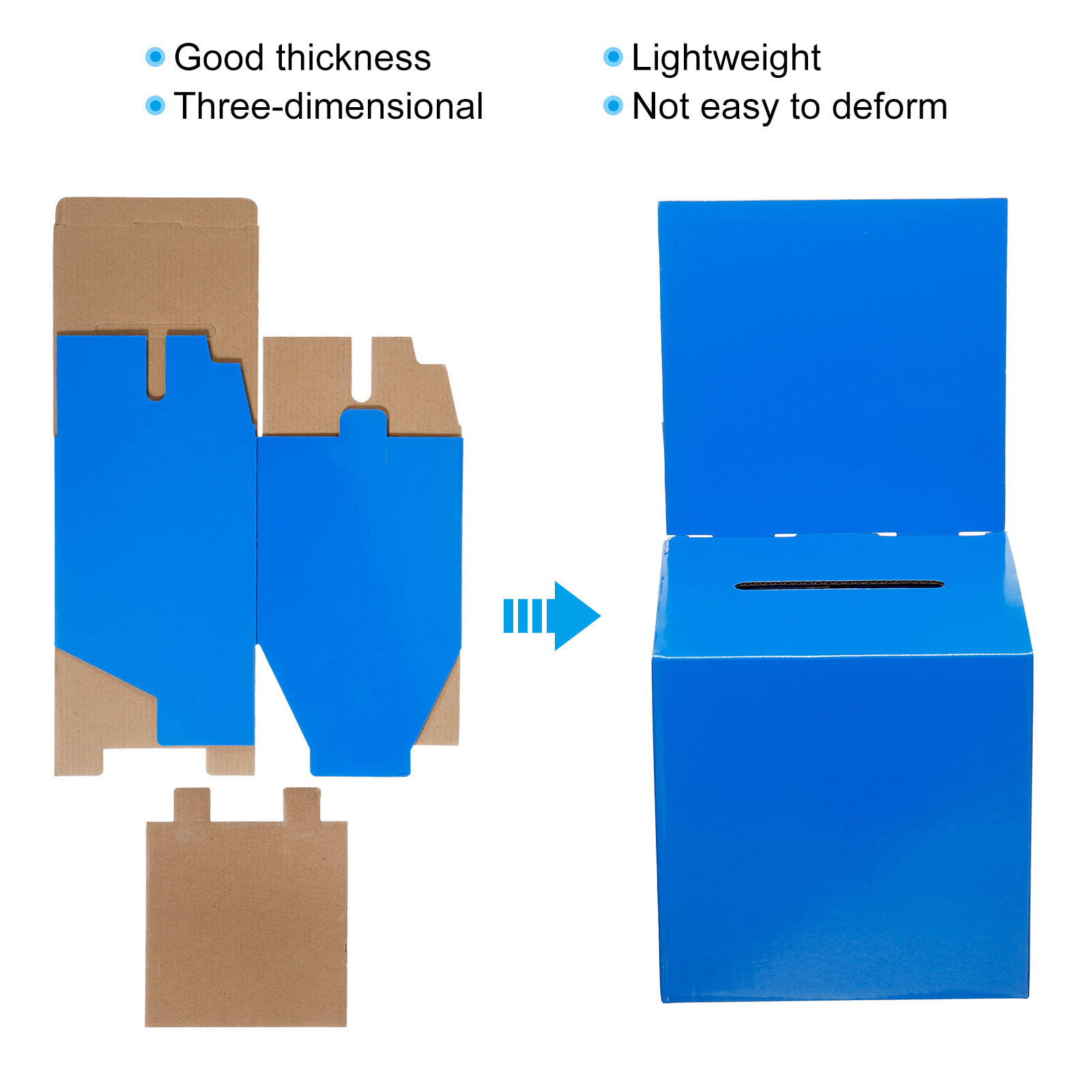 6Pcs Ballot Box Raffle Box with Removable Header Board Suggestion Box ...