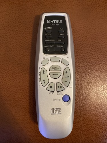 MATSUI HIFI REMOTE CONTROL for MCH761 | eBay