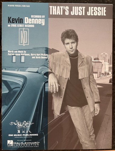 Kevin Denney That's Just Jessie Sheet Music Piano Vocal Guitar Hal ...