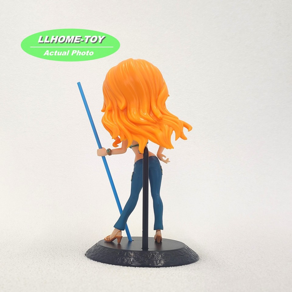 Anime OP Nami stand Big Eye Cute Girl PVC Figures Toy gift cake desk ...