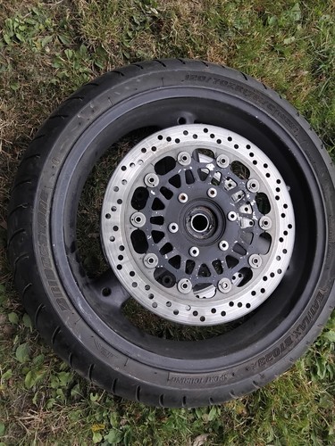 TRIUMPH 955i T595 Daytona Speed Triple Front Wheel with Very Good Tyre ...