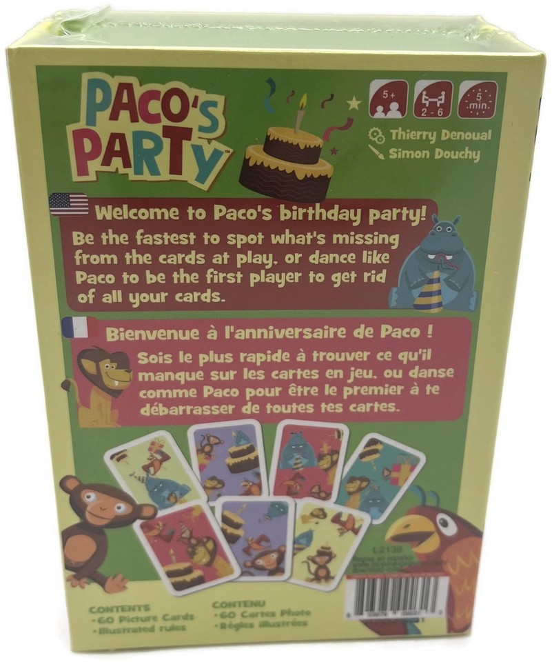 PACO's PARTY Family Card Game - Find what's missing and be first out of ...