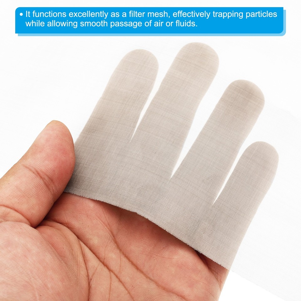 11.8"x3.3ft 304 Stainless Steel Wire Mesh Screen 300 Mesh Woven Air ...