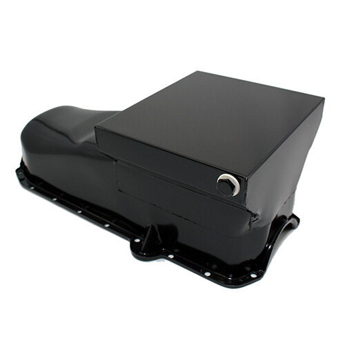 Black Painted 80-85 SBC Drag Style Race 7qt. Oil Pan 305 350 Chevy ...
