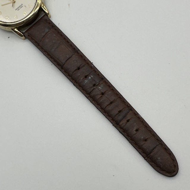 Timex Mens T2M441 Easy Reader Gold-tone Watch With Brown Leather Band ...