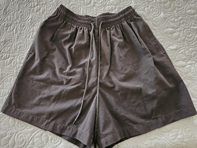 EUC "Basic Editions" Women's Black 18W Elastic Waist Drawstring Shorts ...
