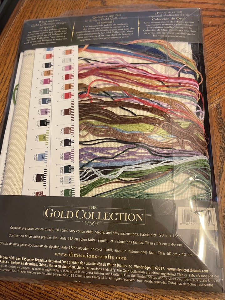 NEW! DIMENSIONS GOLD COLLECTION CROSS STITCH KIT! “CABIN FEVER” 16” X ...